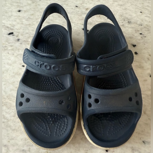 CROCS | Shoes | Crocs Kids Dark Blue Sandals | Poshmark
